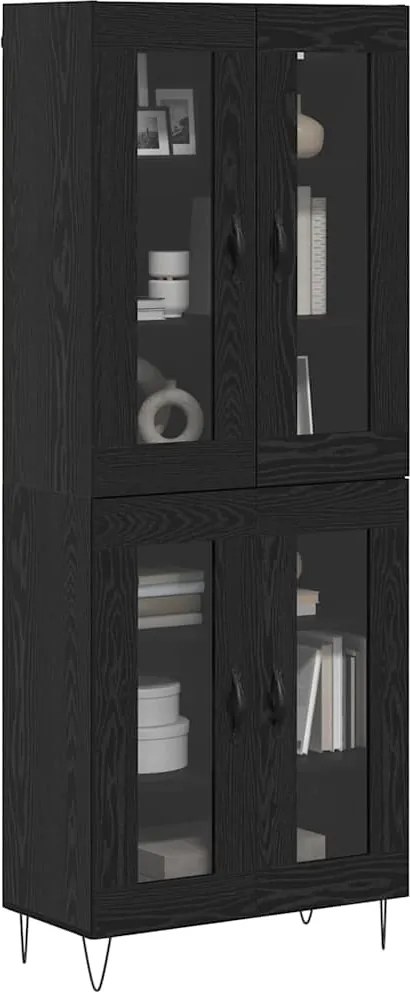 Vysoký bufet Černý dub 69,5 x 34 x 90 cm Kompozitní dřevo 3403176