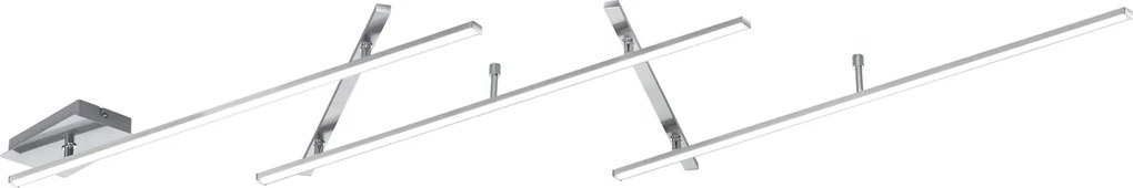 Trio Stropní LED svítidlo Indira, matný nikl, 3x6W + 2x3,5W, 245 cm