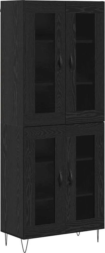 Vysoký bufet Černý dub 69,5 x 34 x 90 cm Kompozitní dřevo 3403176