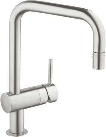 Grohe Minta - Páková dřezová baterie, supersteel, 32322DC0