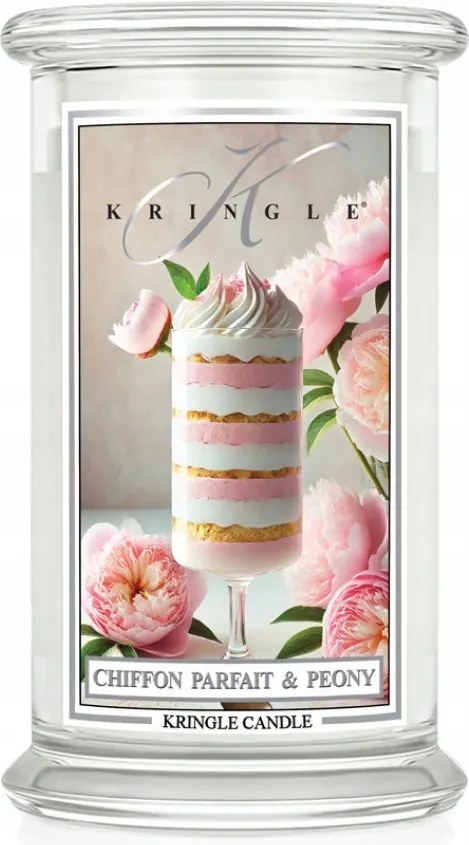 Velká svíčka Chiffon Parfait & Peony Kringle Candle