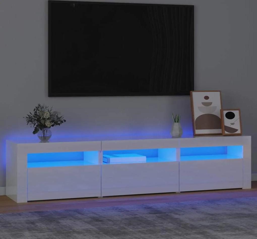 vidaXL TV skříňka s LED osvětlením 180x35x40 cm [3152754] Barva: Betonová šedá