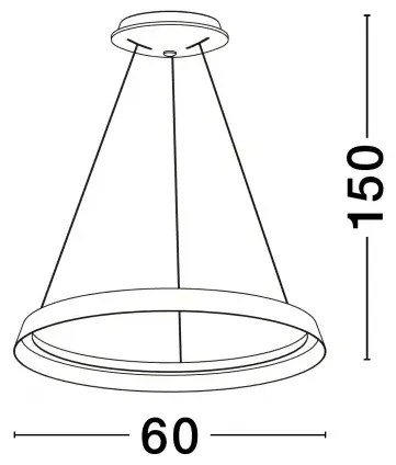 LED stmívatelný bílý designový lustr Ormi