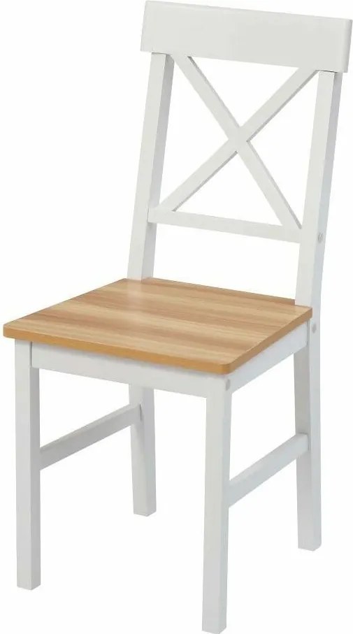 Jídelní set 4x židle + stůl Kampali, bílá