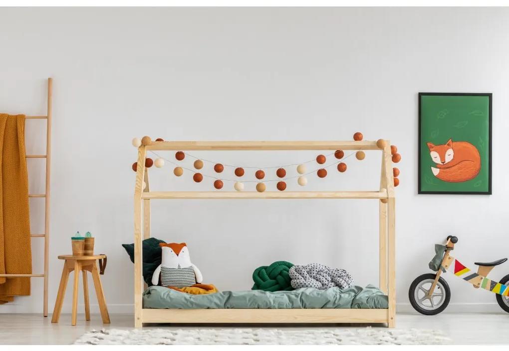 Adeko Dětská postel domeček Mila M Velikost postele: 120x200 cm Barva: dekor přírodní dřevo přírodní
