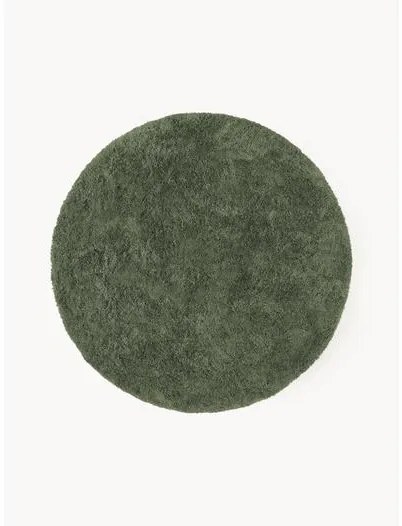 Načechraný kulatý koberec's vysokým vlasem Leighton