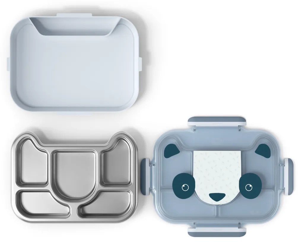 Monbento Dětský svačinový box Wonder panda modrá