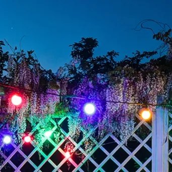 LED žárovka LBE, modrá, 6 diod, patice E27, IP44