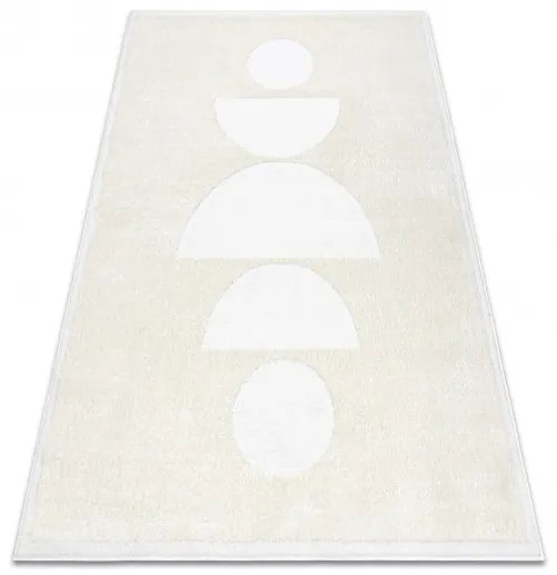 Dywany Łuszczów, Kusový koberec Mode 8598 geometric cream, 80x150, bílá, kancelář