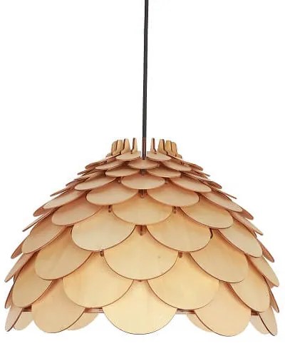 Dřevěný lustr BURGO 50 cm
