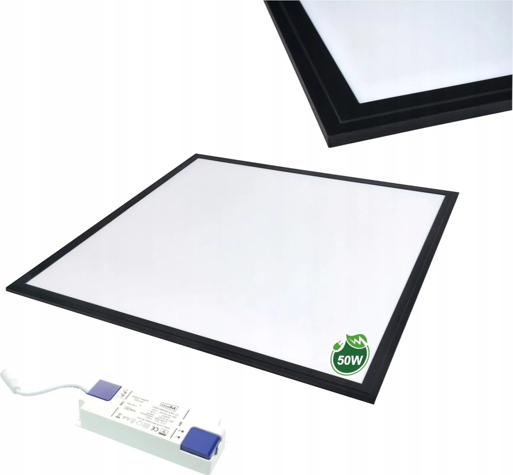 Led panel kazetový 60x60 50W černý 4700lm CCD