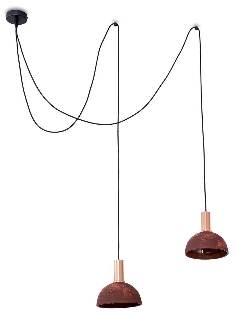 Light for home - Závěsné světlo 60355 "LIMA", 2x60W, E27, Černá