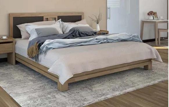 Lucatec Dřevěná postel Cesare 200x180 Divoký jasan