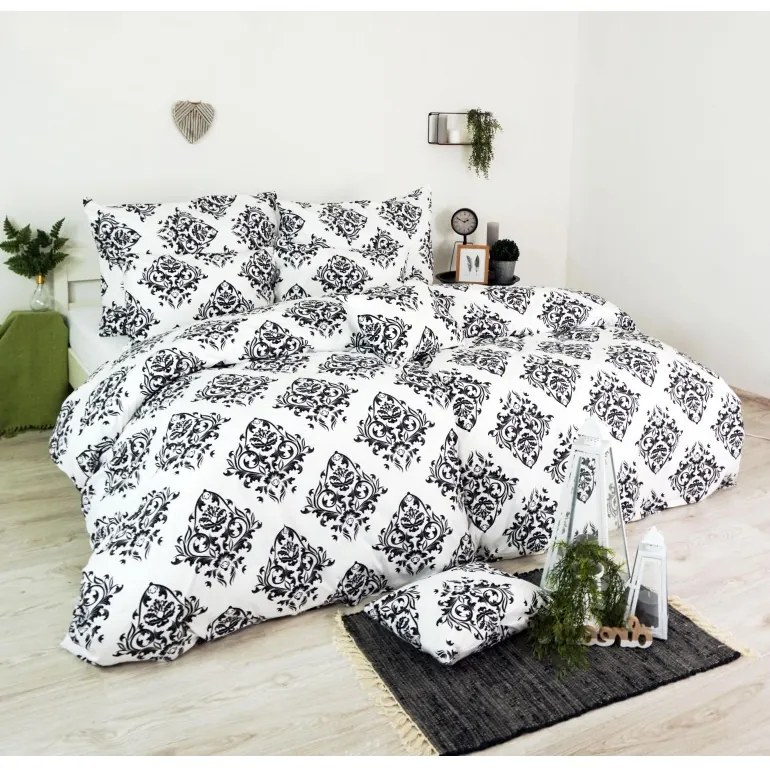 Povlečení Atény černé EMI, Standardní set jednolůžko obsahuje 1x 140x200 + 1x 70x90
