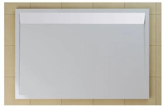 SanSwiss Ila Sprchová vanička obdélníková 90×100 cm bílá Barva krytu  sifonu: Černá