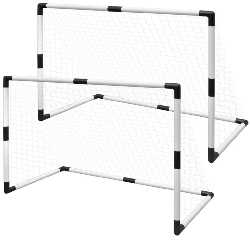 Set branky na minifotbal 2 ks pro děti 91,5 x 48 x 61 cm