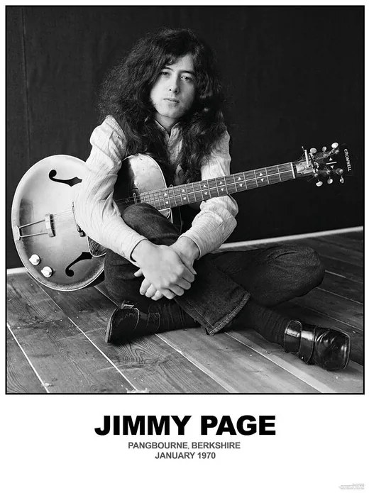 Plakát, Obraz - Jimmy Page - January 1970 Berkshire, (59.4 x 84.1 cm)