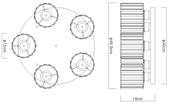 Globo 15742-5D - Přisazený lustr JORDANA 5xE27/60W/230V pr. 46,5 cm černá