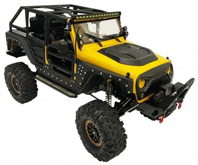 Rc auto df models df-4s pro crawler žlutý 313 mm 1:10, naviják, led