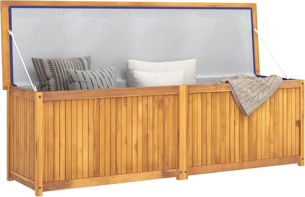 Zahradní box 175 x 50 x 55 cm masivní teakové dřevo 318734