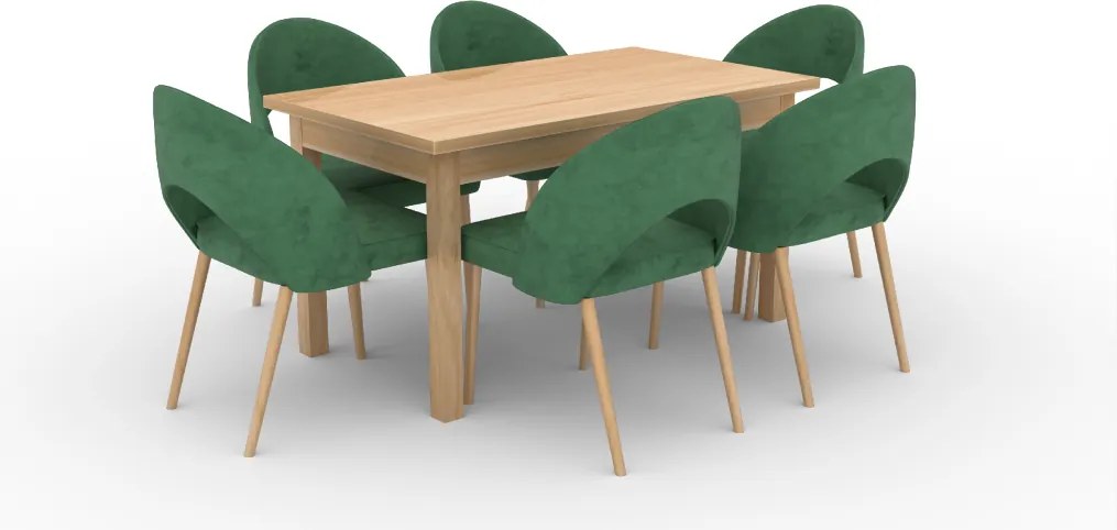 ADRK Furniture Sada stůl s židlemi RODOS 82 SE-ROD-82-CG