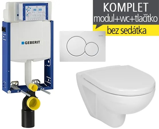 Závěsný WC komplet T-05 Kombifix Eco + Lyra plus klozet závěsný 53 cm,