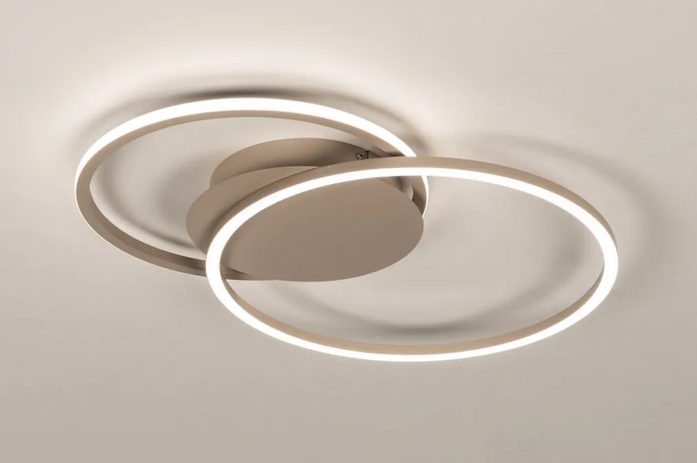 Stropní stmívatelné LED svítidlo Omega 540 Dark Taupe