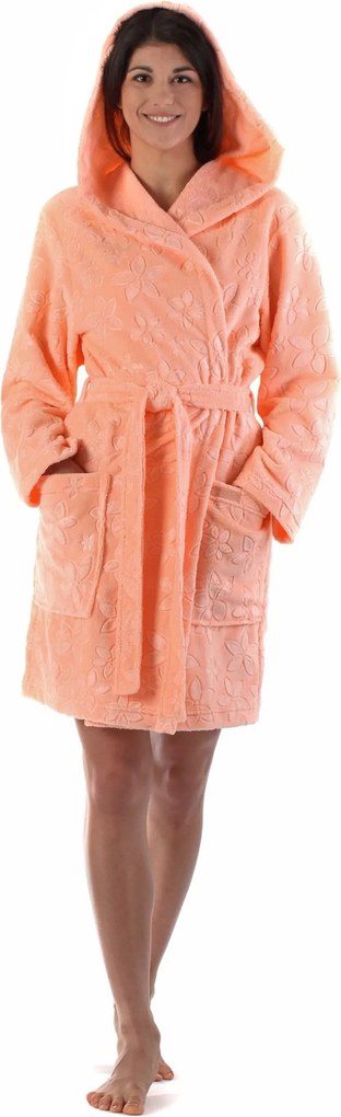 Krátký župan Bibi meruňka 30 39 2151 - oranžová - M