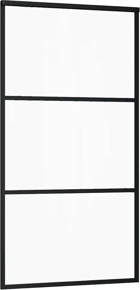 Posuvné dveře se sadou kování černé 102x205 cm ESG Glass 3375843