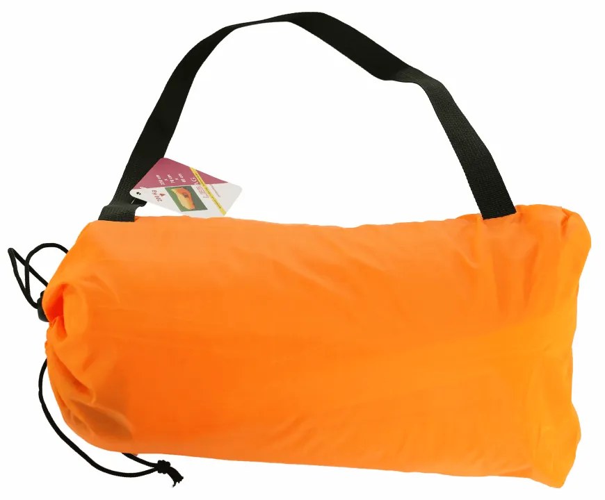 Kondela Nafukovací sedací vak/lazy bag, oranžová, LEBAG