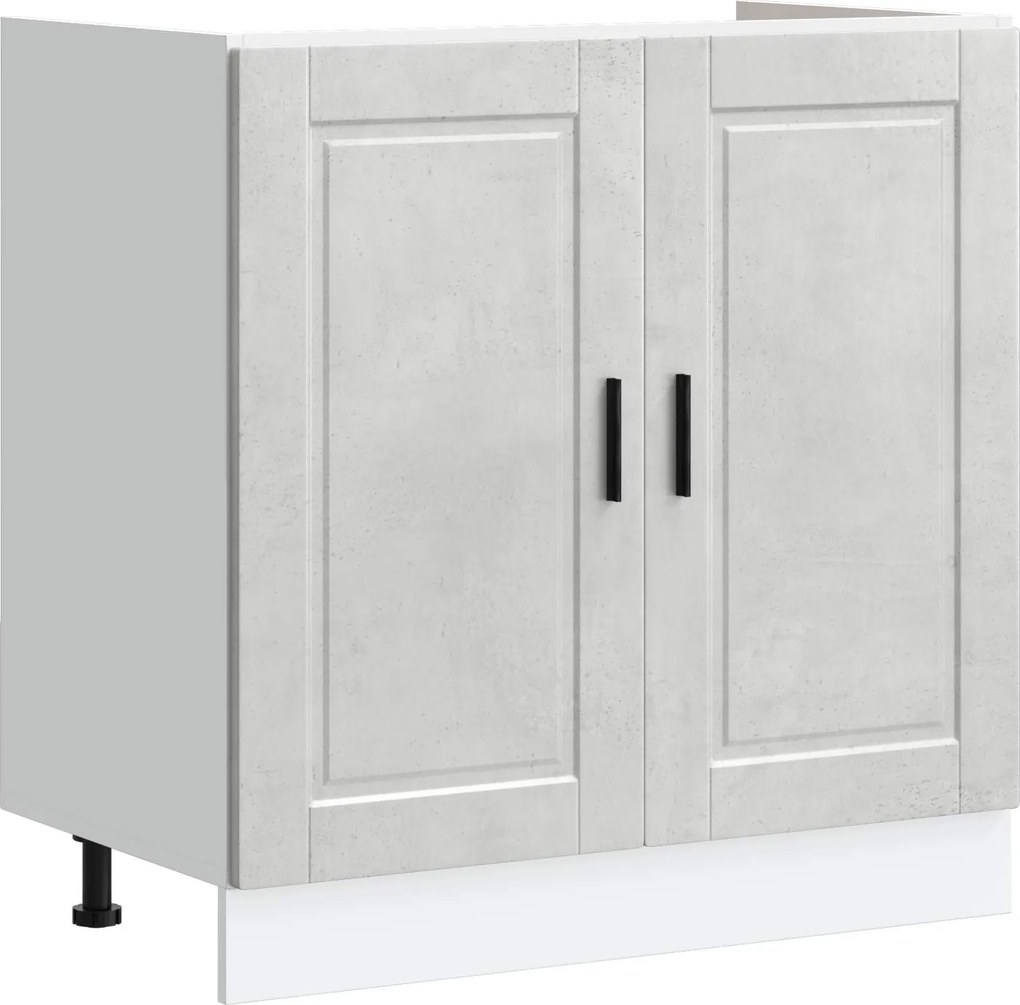 Skříňka pod dřez Porto 2 ks Šedá 80 x 46 x 81,5 cm 3315025