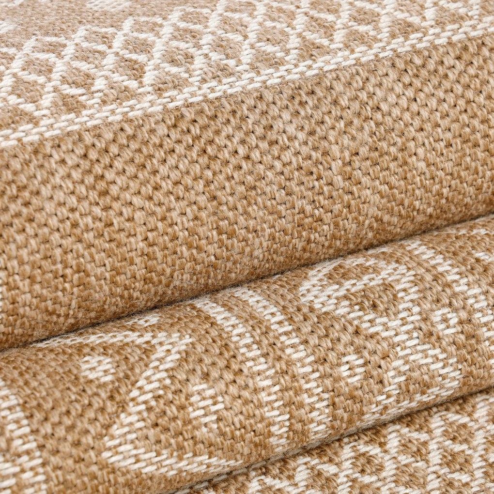Ayyildiz, Kusový koberec Dhaka 8714 Beige, 140x200, béžová, chodba / předsíň
