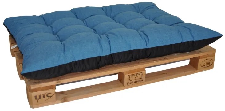 Axin Trading Paletový sedák / zahradní matrace 120x80 cm Polstr: Tyrkysový melír