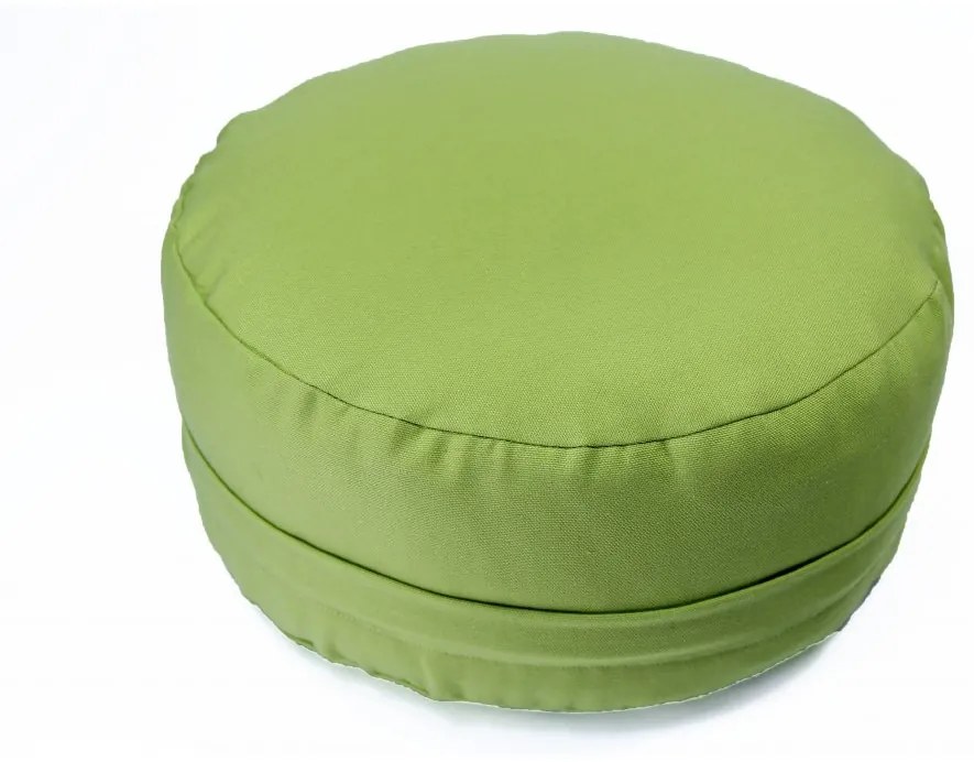 S radostí - vlastní výroba Pohankový sedák jednobarevný - pistáciově zelený Velikost: ∅40 x v30 cm