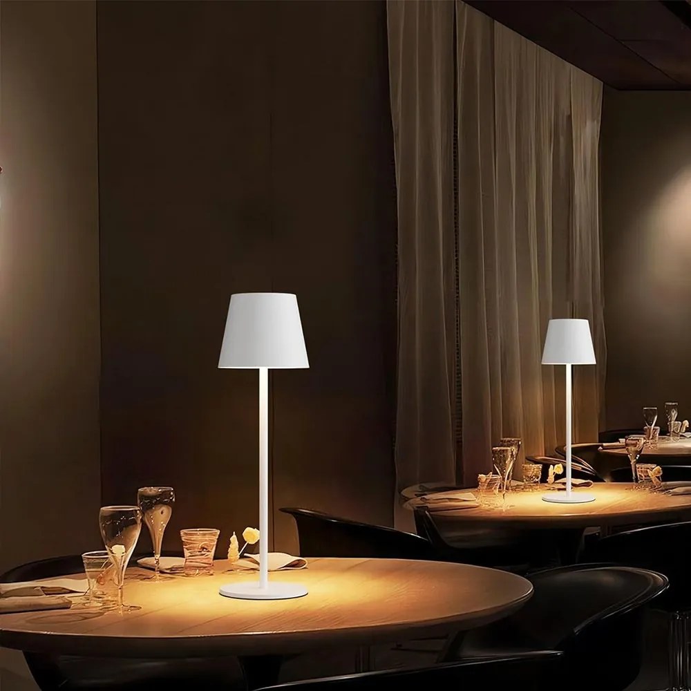 Toolight Toolight, dotyková LED noční stolní lampa 5W, 3 barvy světla, USB napájení, APP1370-T WHITE, bílá, OSW-08634