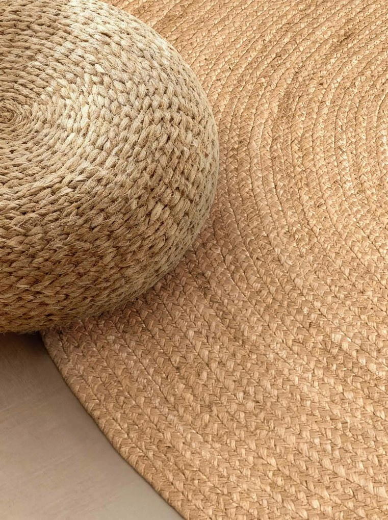 Hanse Home, Kusový koberec Jute Braided 106005 Gold ovál, 160x230 ovál, béžová, chodba / předsíň