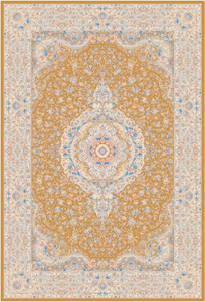 BE Koberec Miras 1200 GOLD - žlutý obdélníkový Rozměr: 150x225 cm