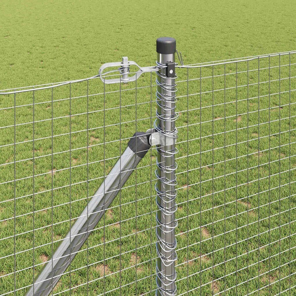 Svařované drátěné ploty s hroty 10 x 1,4 m Pozinkovaná ocel 3351937