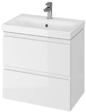 Cersanit Moduo - Umyvadlová skříňka, 57x60x38cm, 2 zásuvky, bílá S590-004-DSM
