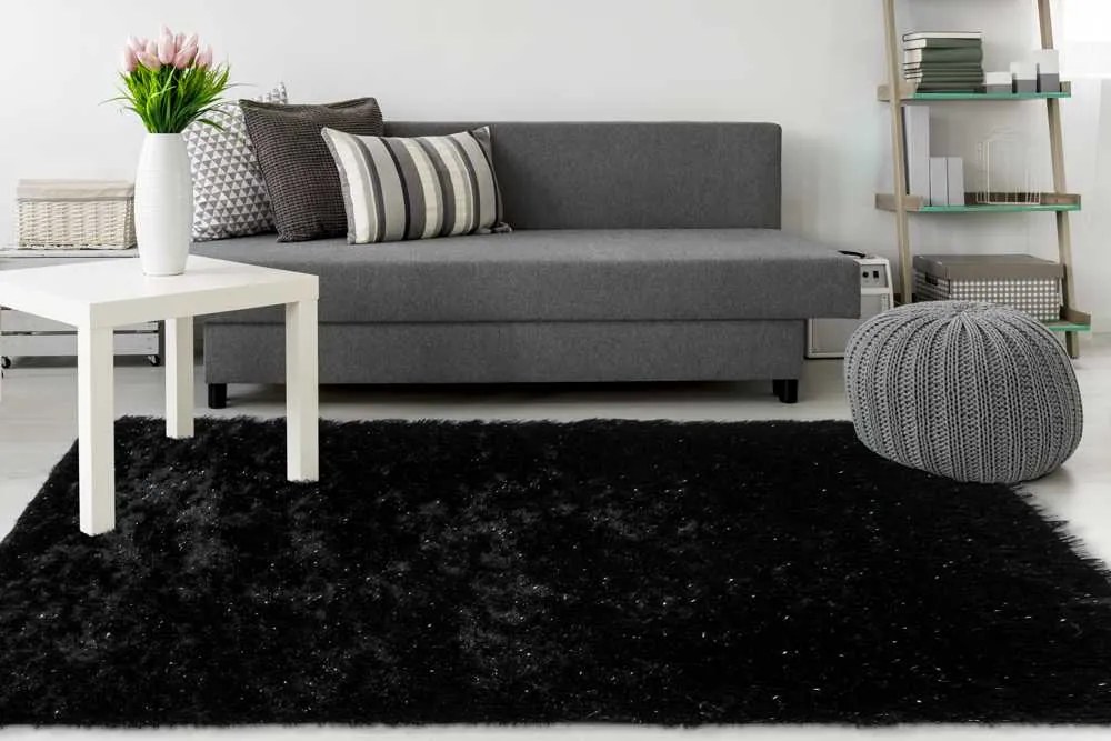 Lalee Kusový koberec Twist 600 Black 160 x 230 cm