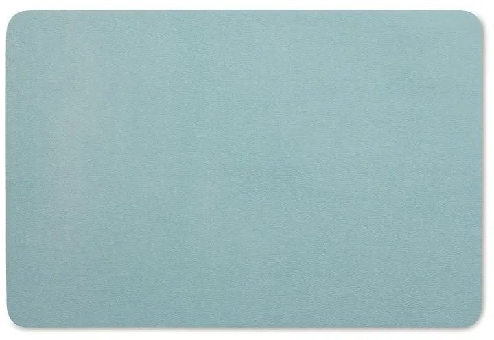 KELA Prostírání plastové Kimara PU 45x30 cm imitace kůže světle modrá KL-12311