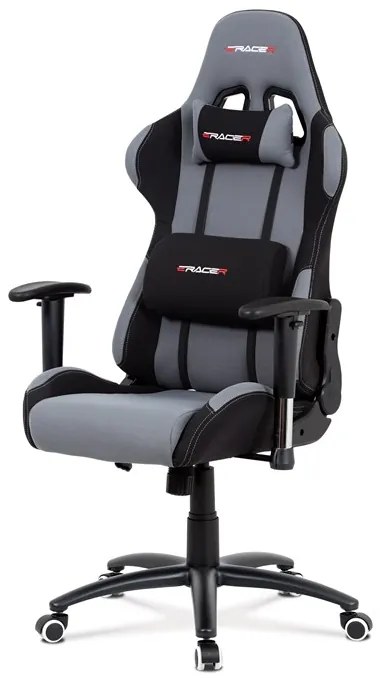Herní křeslo E-racer IMPERIUM - šedá látka Barva: šedá