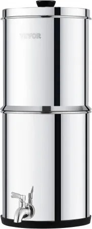 Gravitační vodní filtr z nerezu 8,5 l se 2 filtry – 7 l