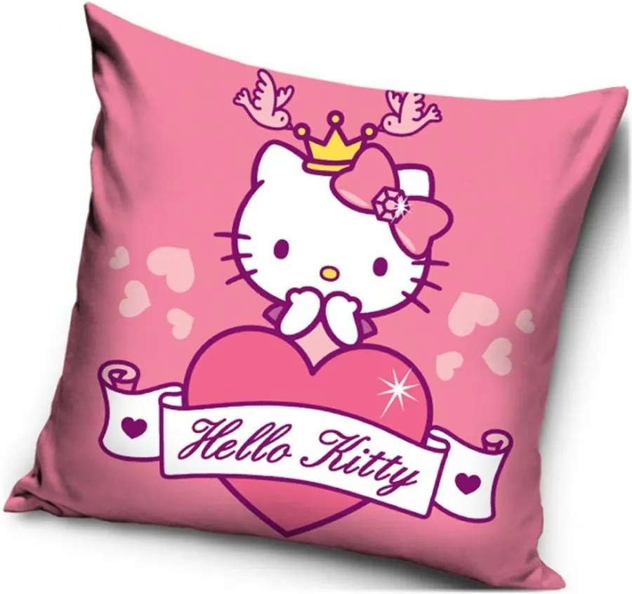 Polštář Hello Kitty Princezna - 40 x 40 cm
