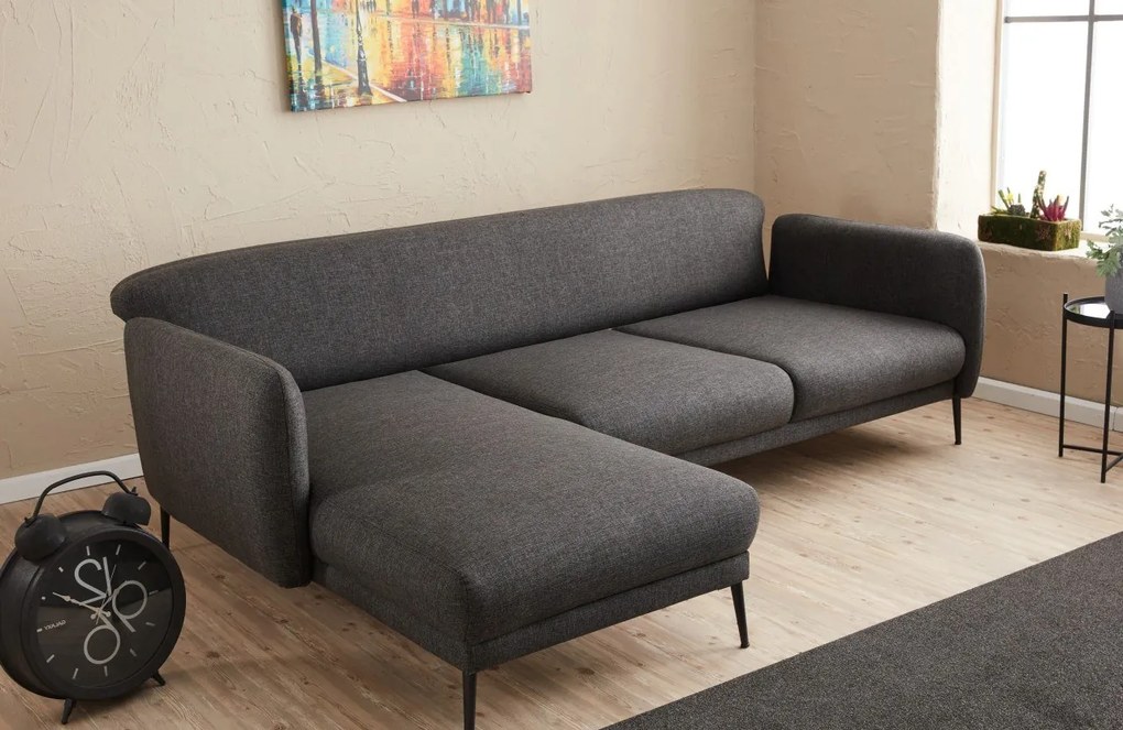 Hanah Home Rohová pohovka VENUS antracitová levá 825BLC2763