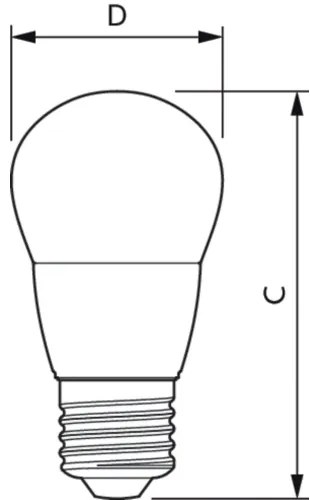 LED žárovka E27 Philips P48 7W (60W) neutrální bílá (4000K)