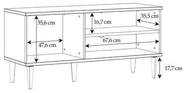 Boho TV skříňka CALASETTA 120 cm