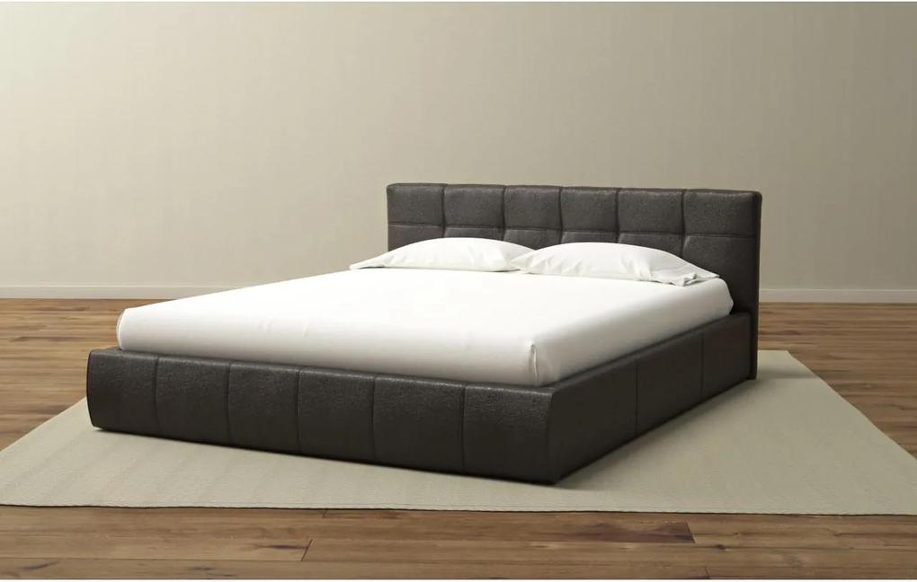 Čalouněná postel Tampa kombinující nadčasový design a praktičnost v barvě Savana Grey 160x200 cm