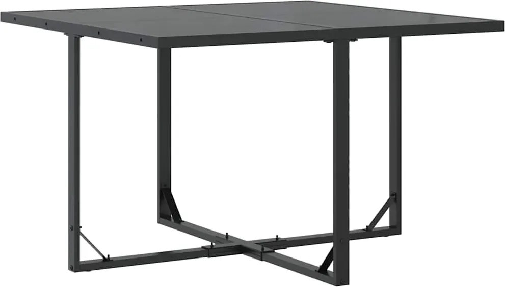 Zahradní jídelní souprava 5 ks Černá Ocel 3335858