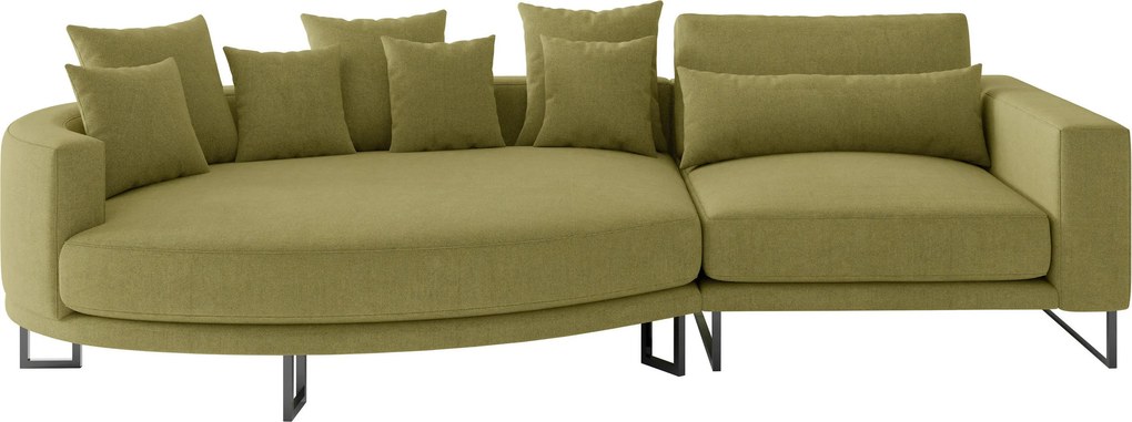 XXXLutz POHOVKA BIG SOFA, textil, olivově zelená Livetastic - Pohovky - 001968009104